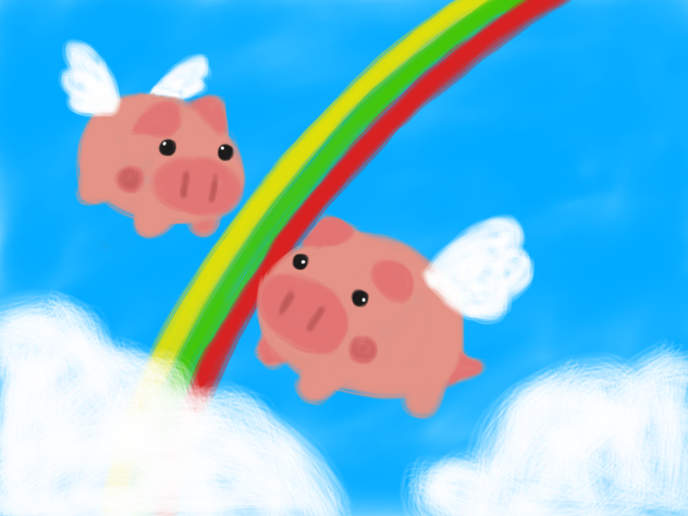 Two Pigs - ibisPaint