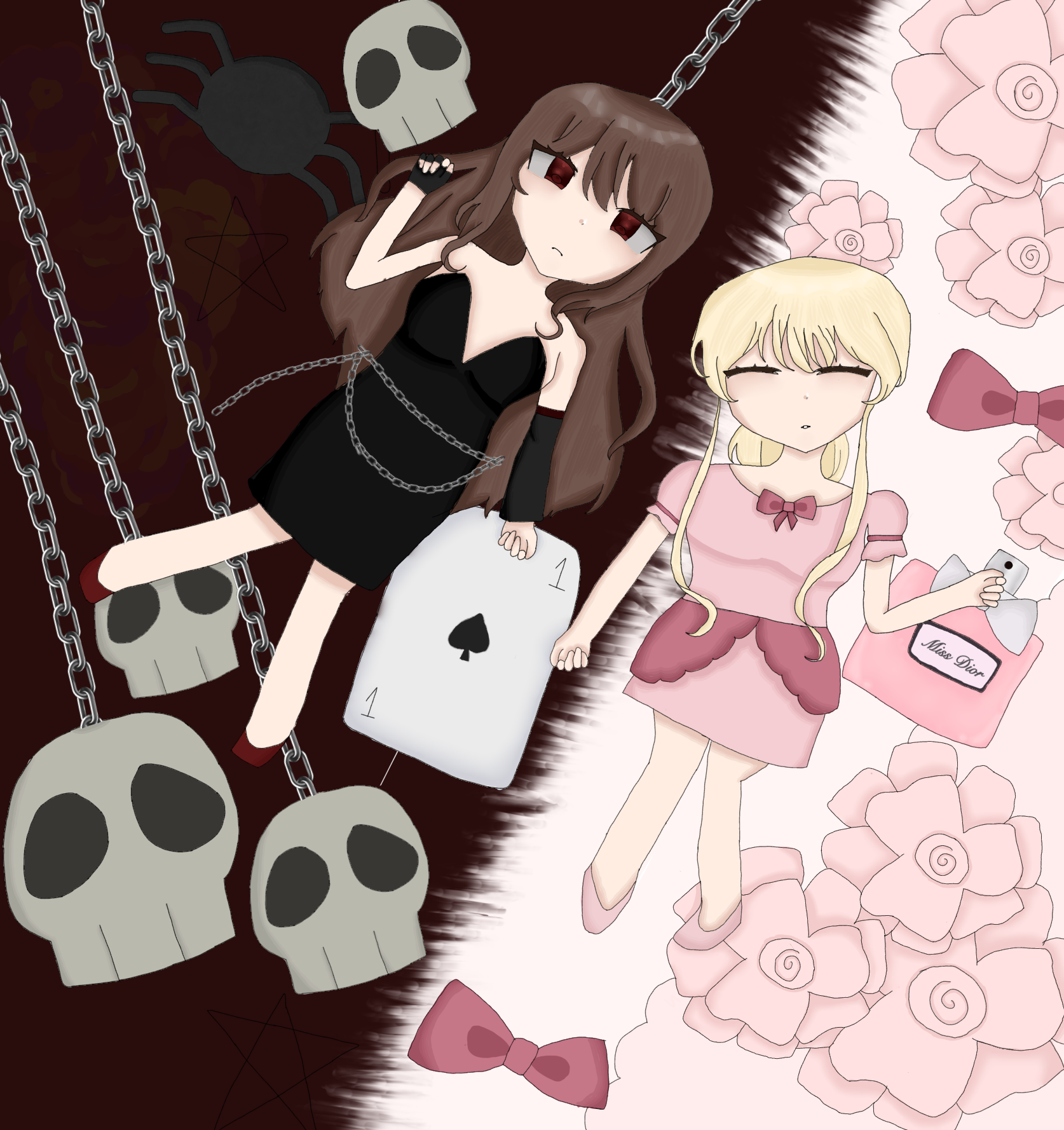 It doesn’t fell so bad when she’s here - ibisPaint