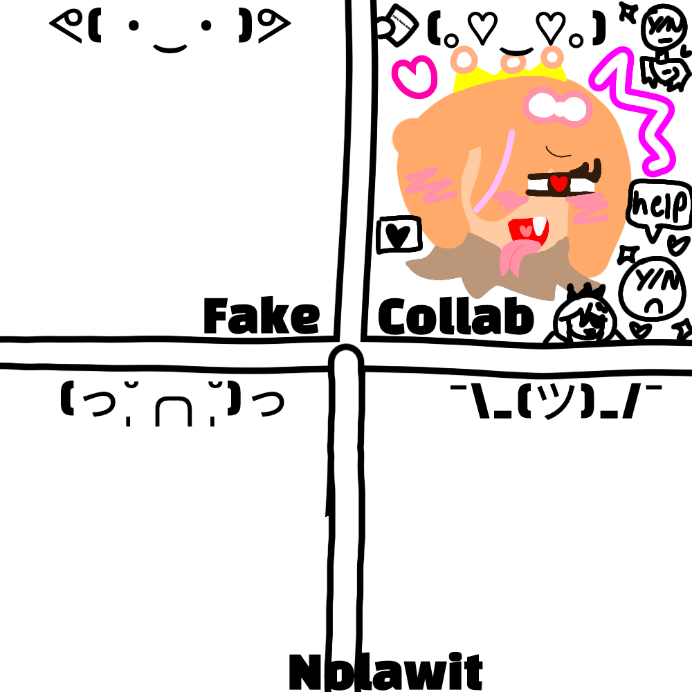 FAKE COLLAB Sorry if mine is cringe 😂 - ibisPaint