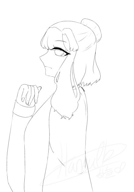 thinking about you 💔(for coloring) - ibisPaint