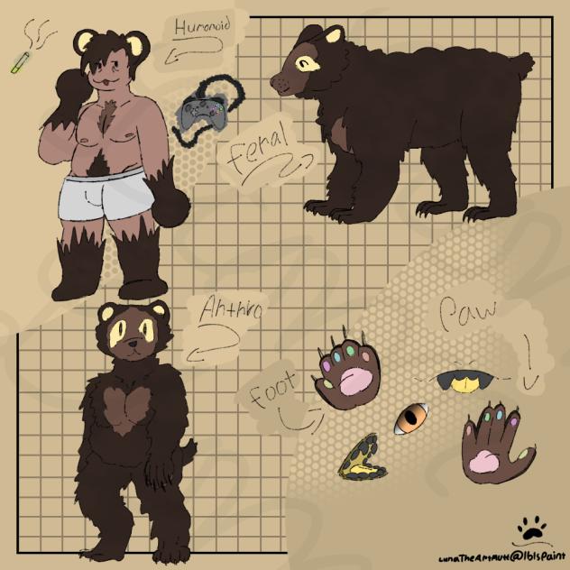 Corven GluttonyXSloth (bear sloth) - ibisPaint