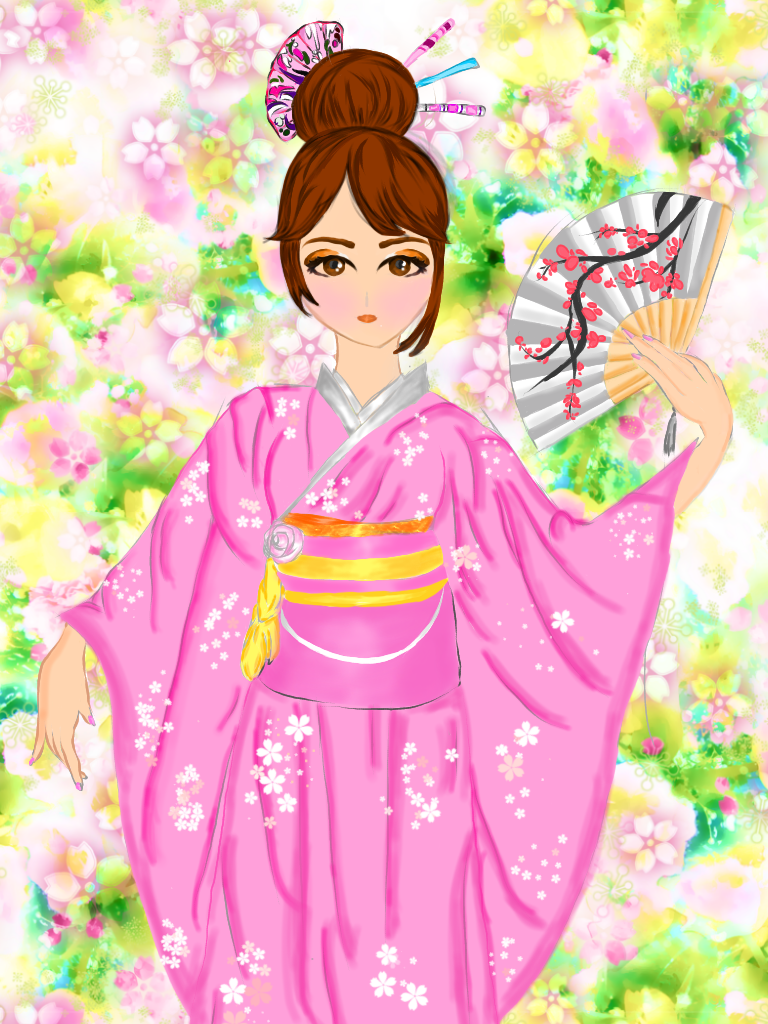 Kimono Girl👘 - ibisPaint