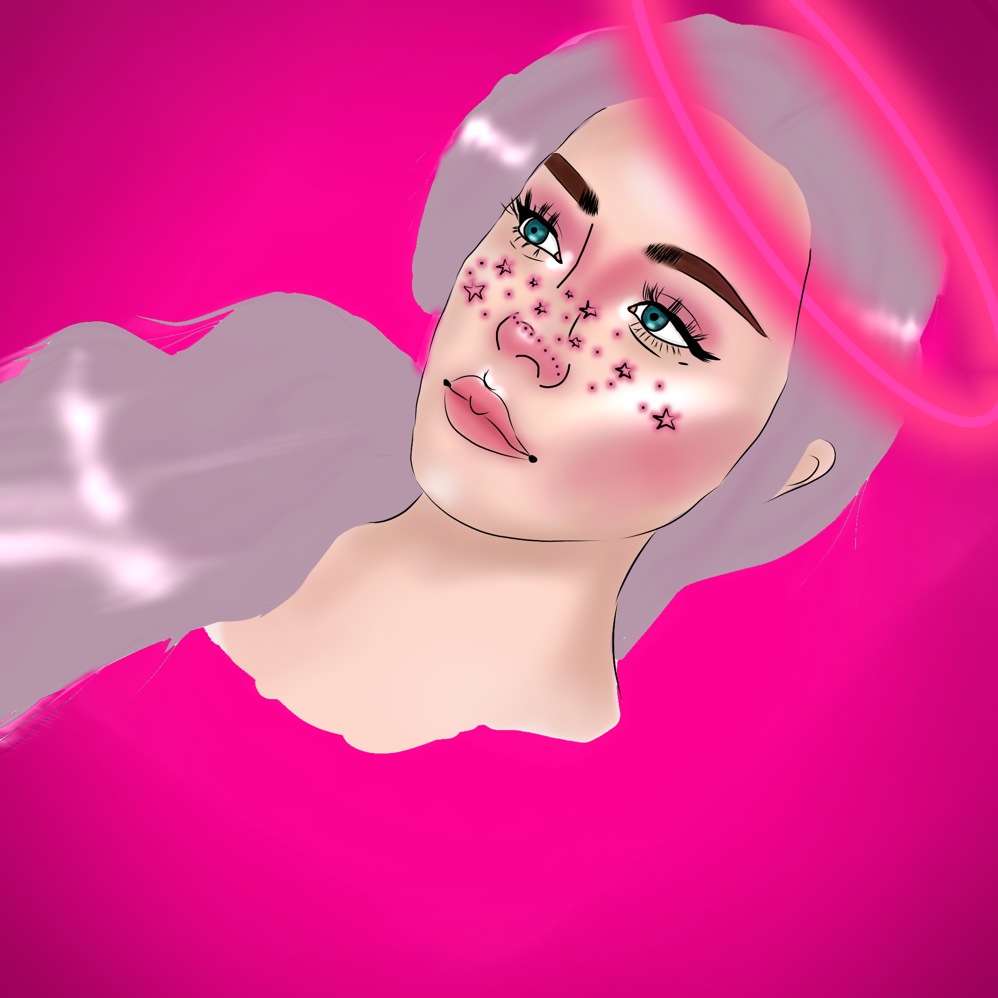 Random cartoon girl - ibisPaint