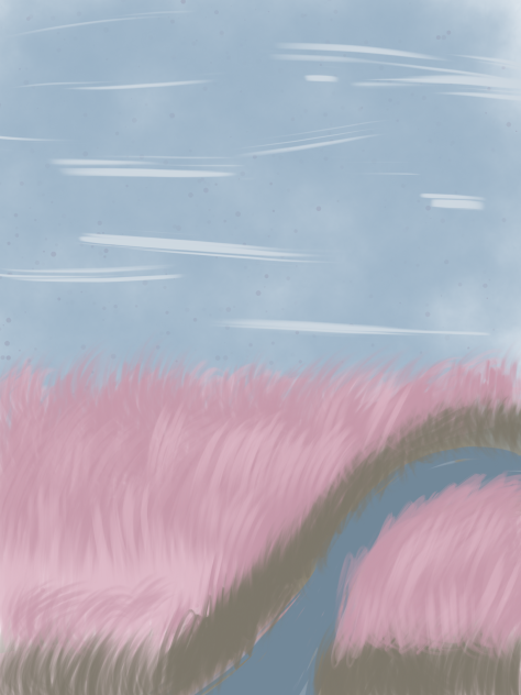 pink grass - ibisPaint