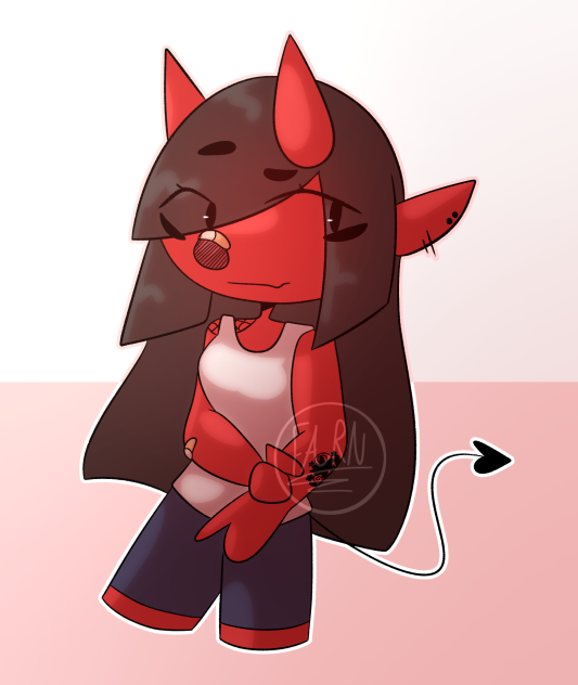 𝗗𝗘𝗠𝗢𝗡 𝗚𝗜𝗥𝗟 - ibisPaint