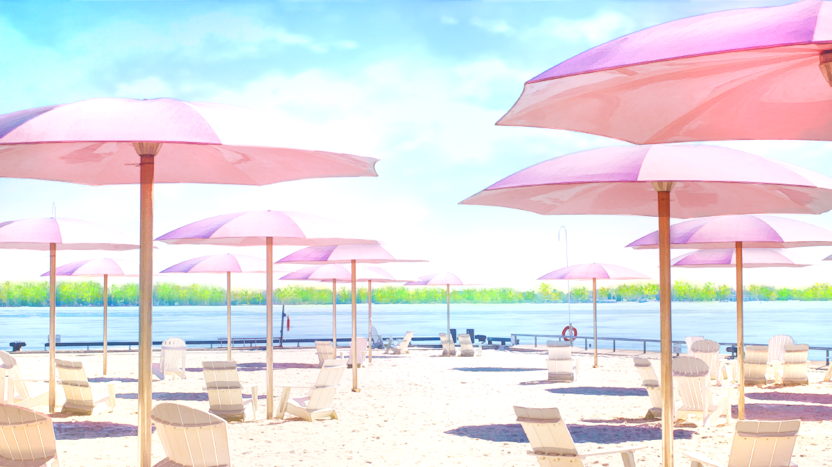 Sugar Beach Background - ibisPaint