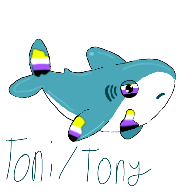 non binary shark - ibisPaint
