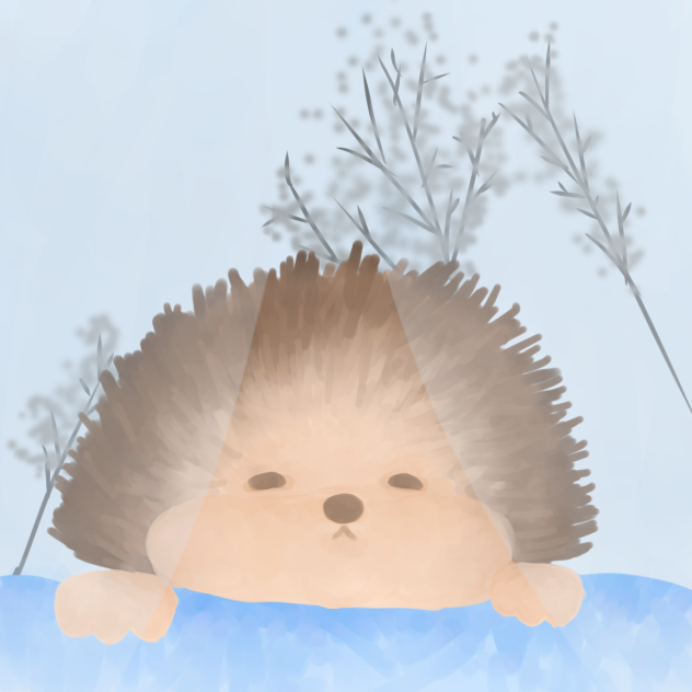 Sleeping hedgehog - ibisPaint