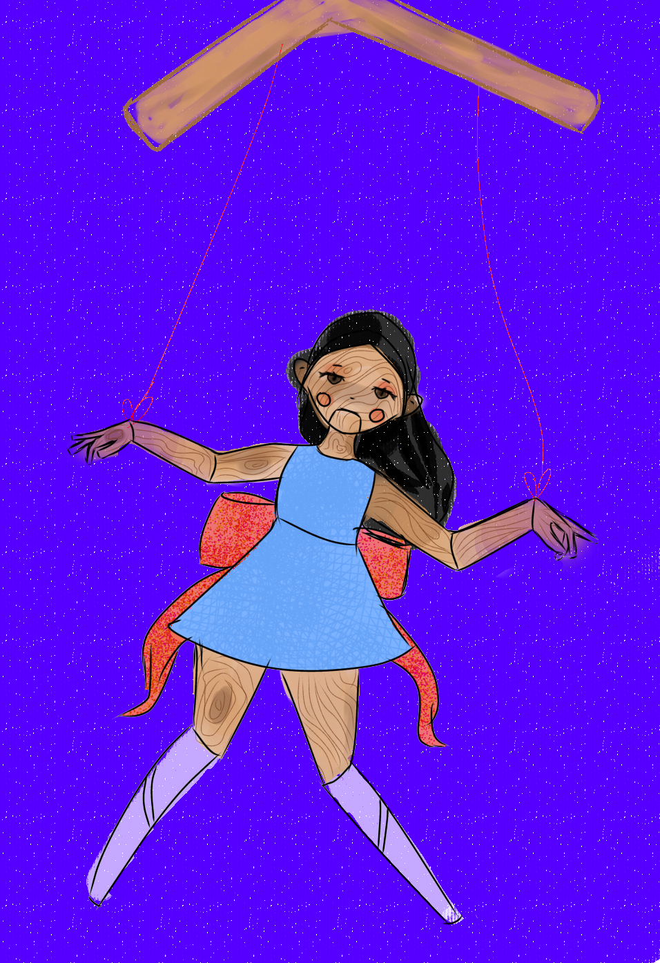 A puppet on a stage (idk) - ibisPaint