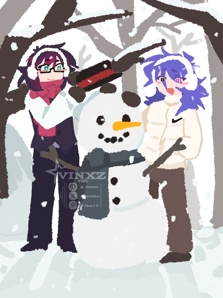 Snowman (w Catya) - ibisPaint