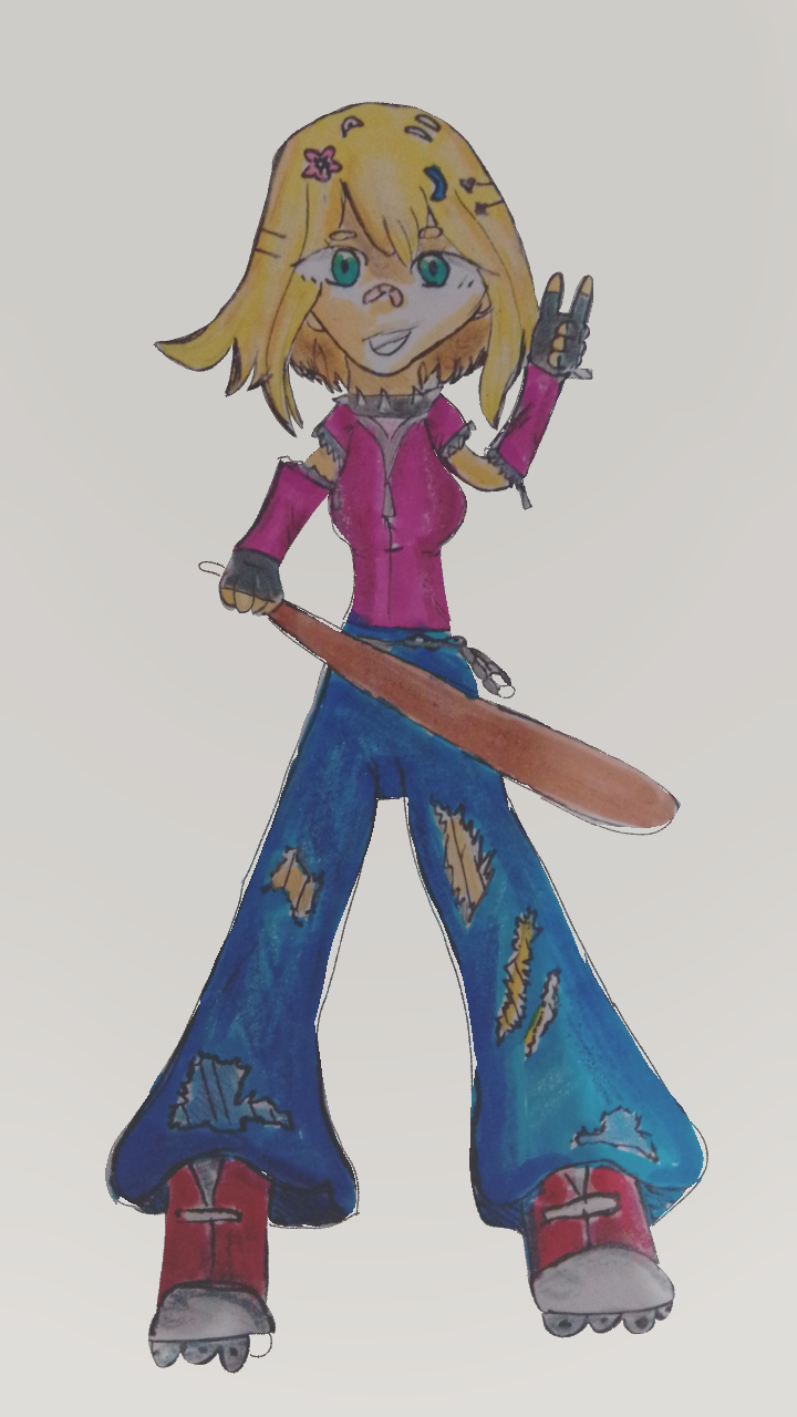 drawing a character w ideas from a video - ibisPaint