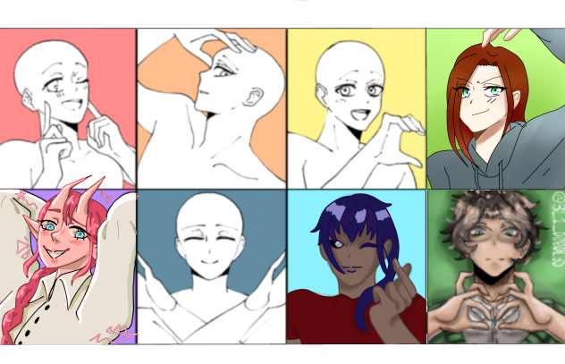 Types of hearts collab - ibisPaint