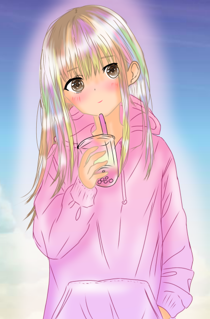 Drinking Bubble Tea 🧋 - ibisPaint