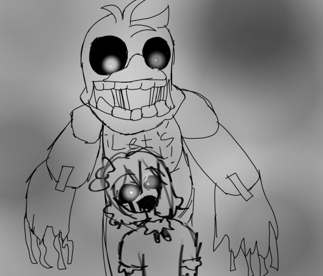 Susie & withered chica - ibisPaint