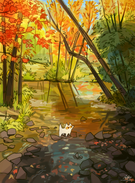 autumn leaves - ibisPaint