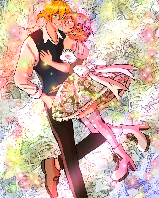 Couple 3 peach girl - ibisPaint