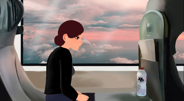 juste girl in the bus..♡ - ibisPaint