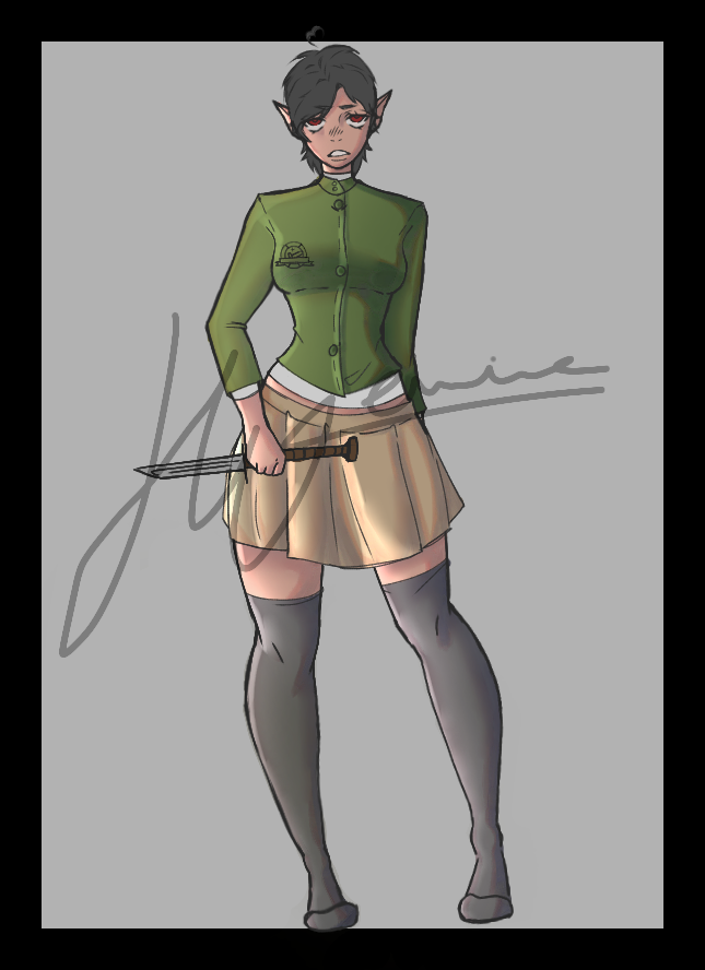 Dark elf soldier remade - ibisPaint