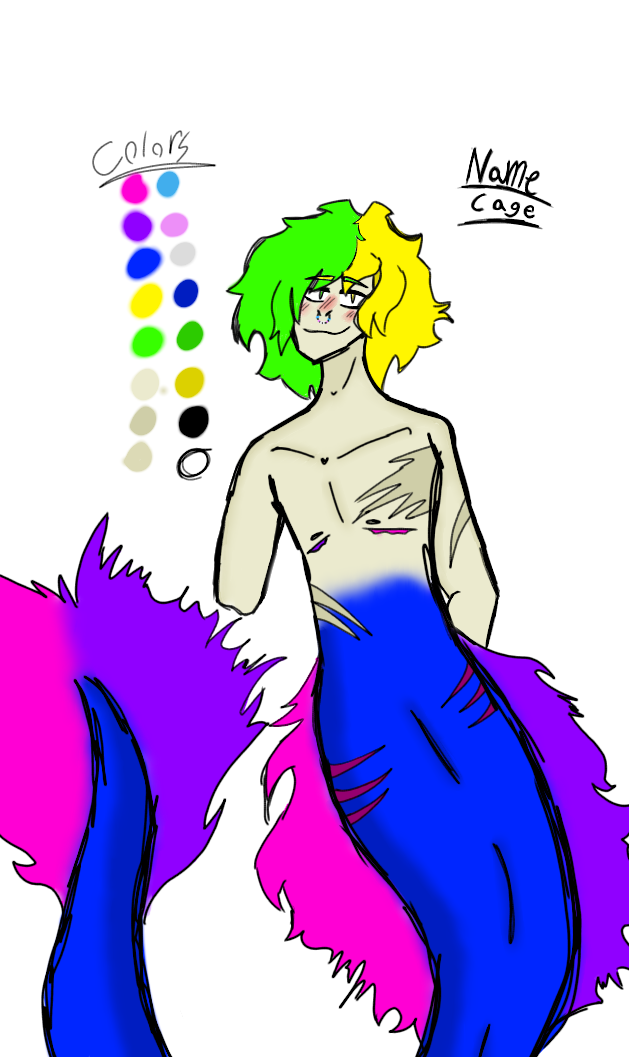 cage the merman - ibisPaint