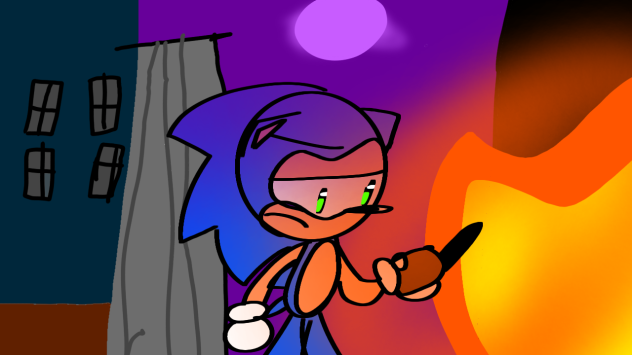sonic witnesses fire remake - ibisPaint