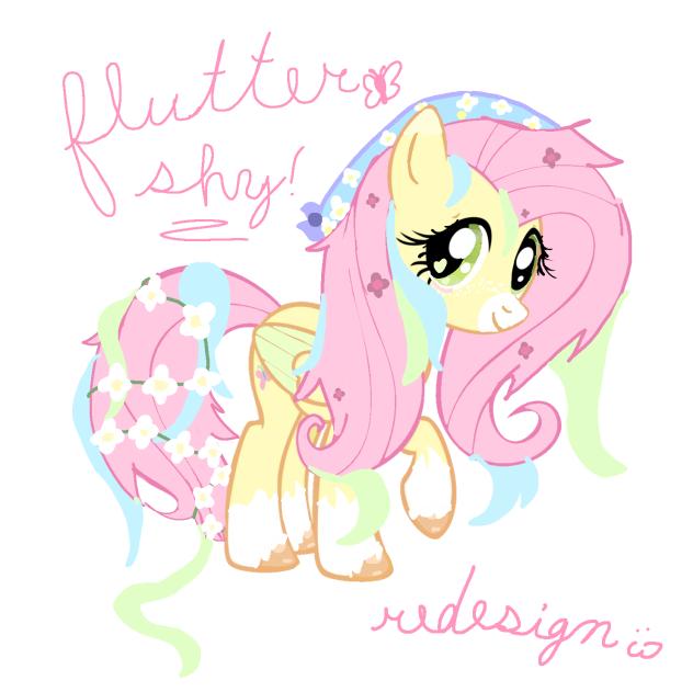 Fluttershy redesign (read desc) - ibisPaint