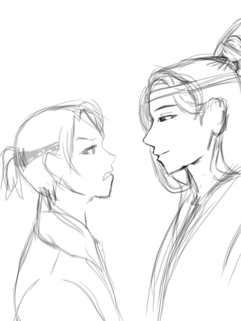 Jiang Cheng x Lan Xichen (rough sketch) - ibisPaint