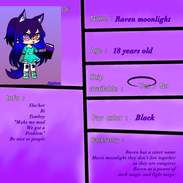 Oc sheet for my friend Anja - ibisPaint