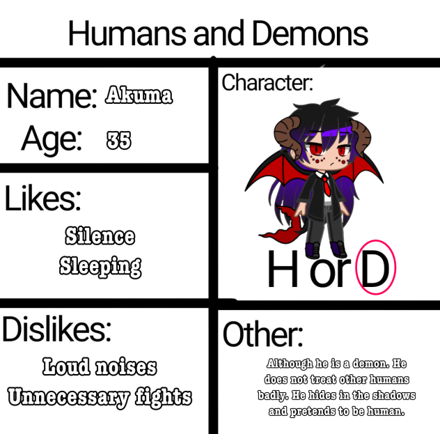OC for Humans and Demons - ibisPaint