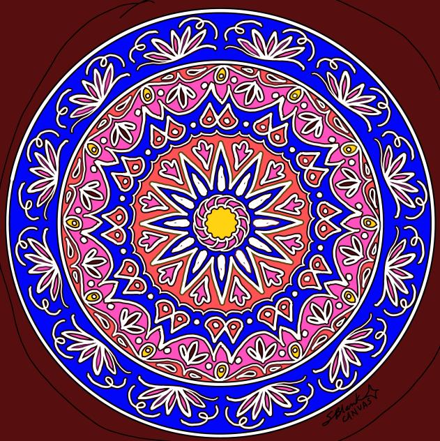 Warm mandala 2 - ibisPaint