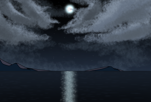Night Ocean - ibisPaint