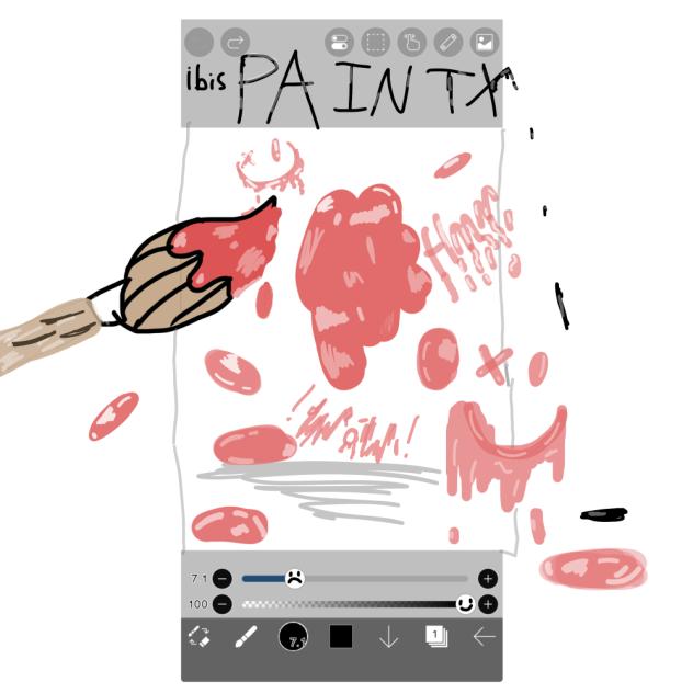 ¡COOL BLOOD-RED COLOR ART! - ibisPaint