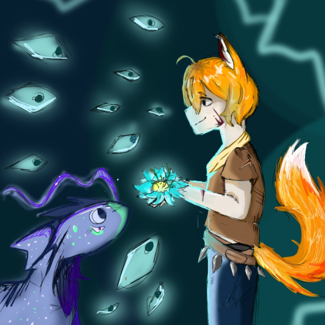 Fox and beast - ibisPaint