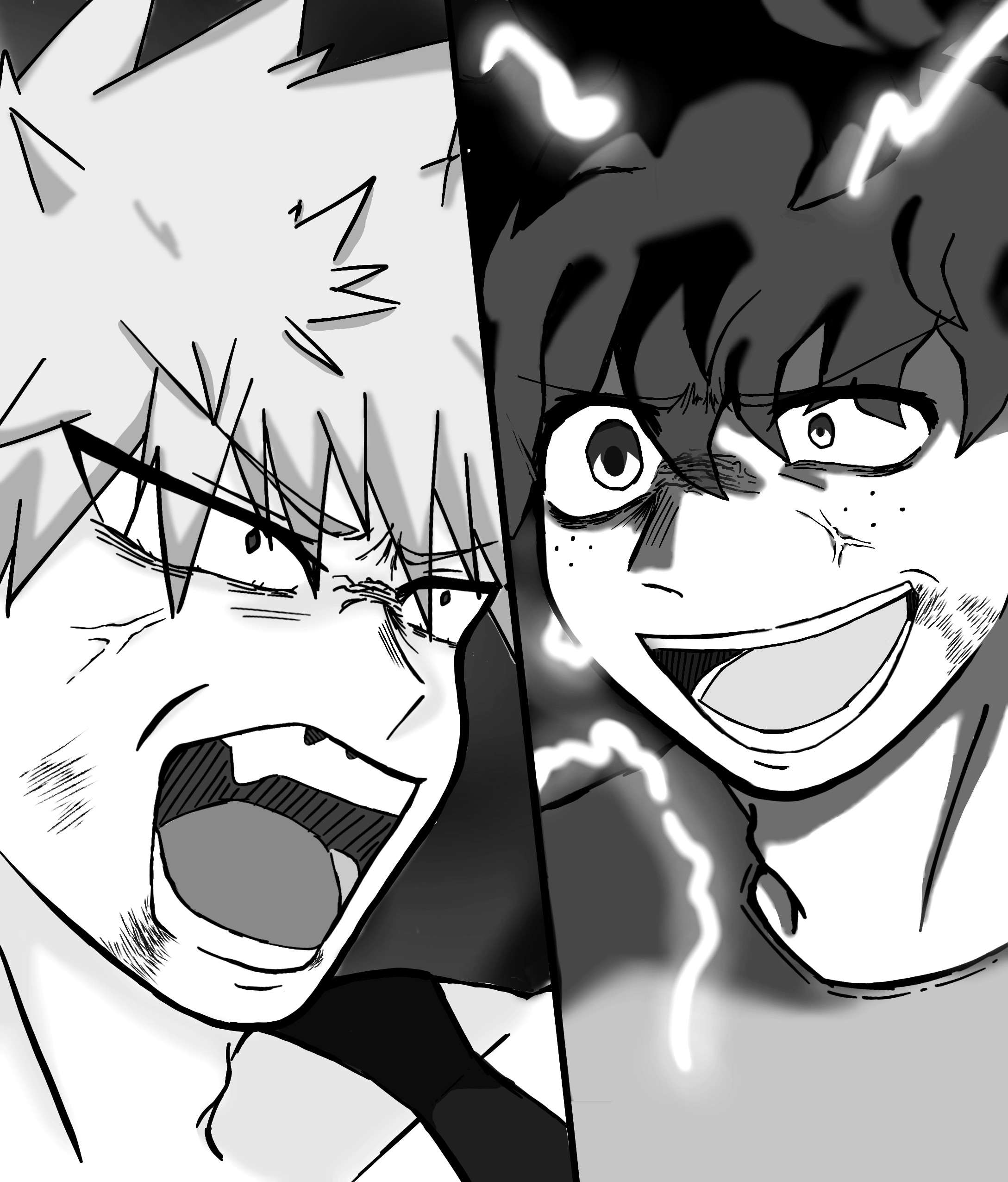 deku vs katchan - ibisPaint