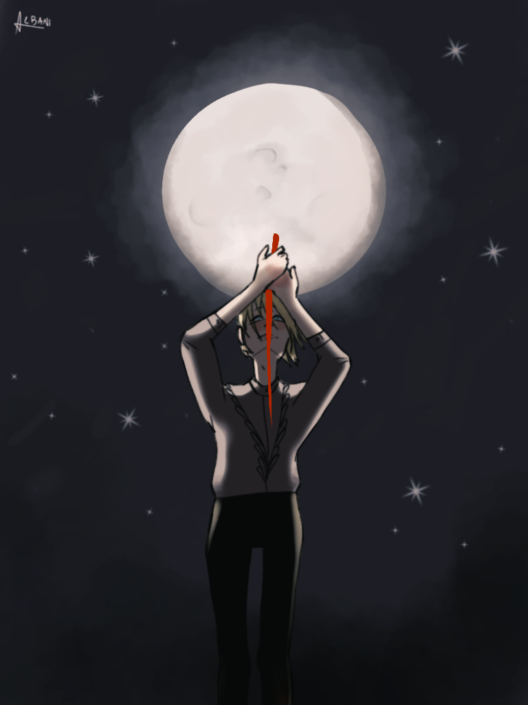 a luz da lua - ibisPaint