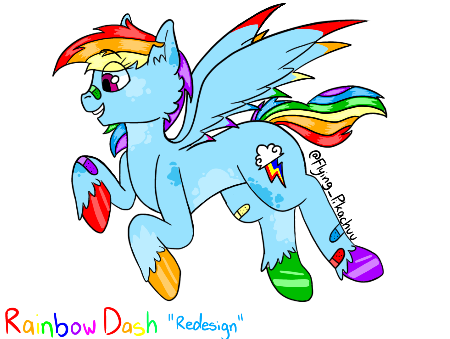 Rainbow Dash “redesign” 🌈 - ibisPaint
