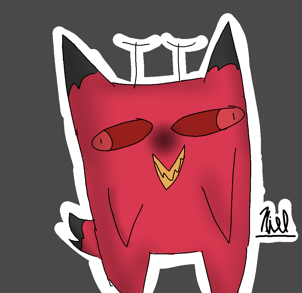cursed cat alastor - ibisPaint