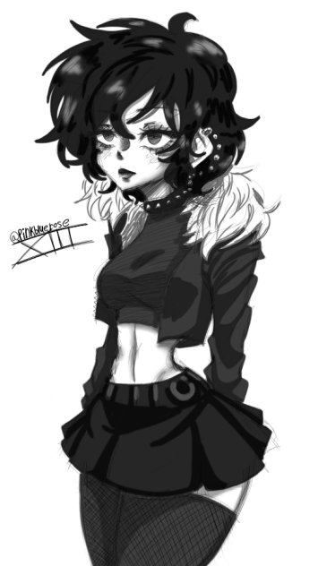 emo goth girl or whatever - ibisPaint
