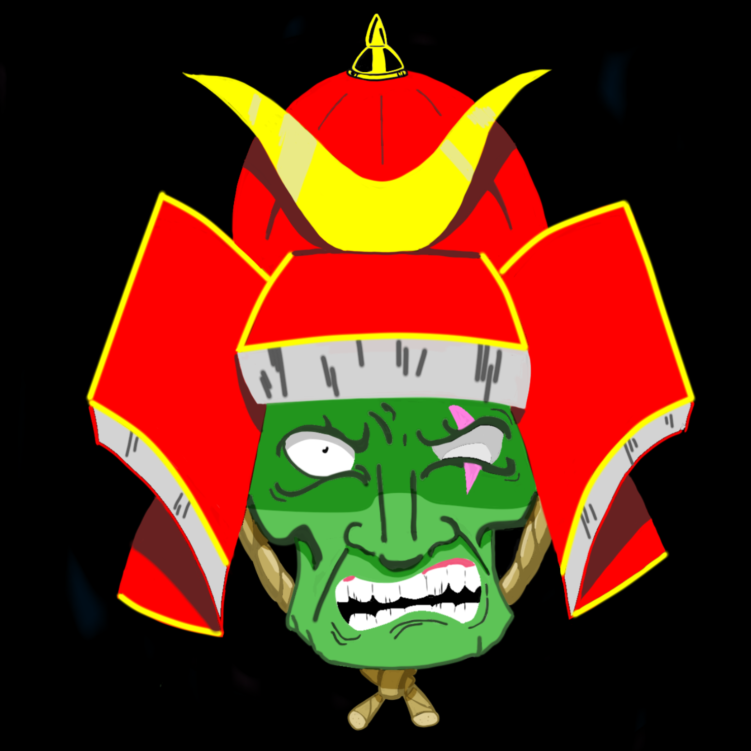 samouraï zombie - ibisPaint