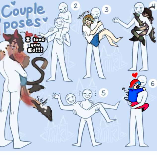 Couple poses collab! - ibisPaint