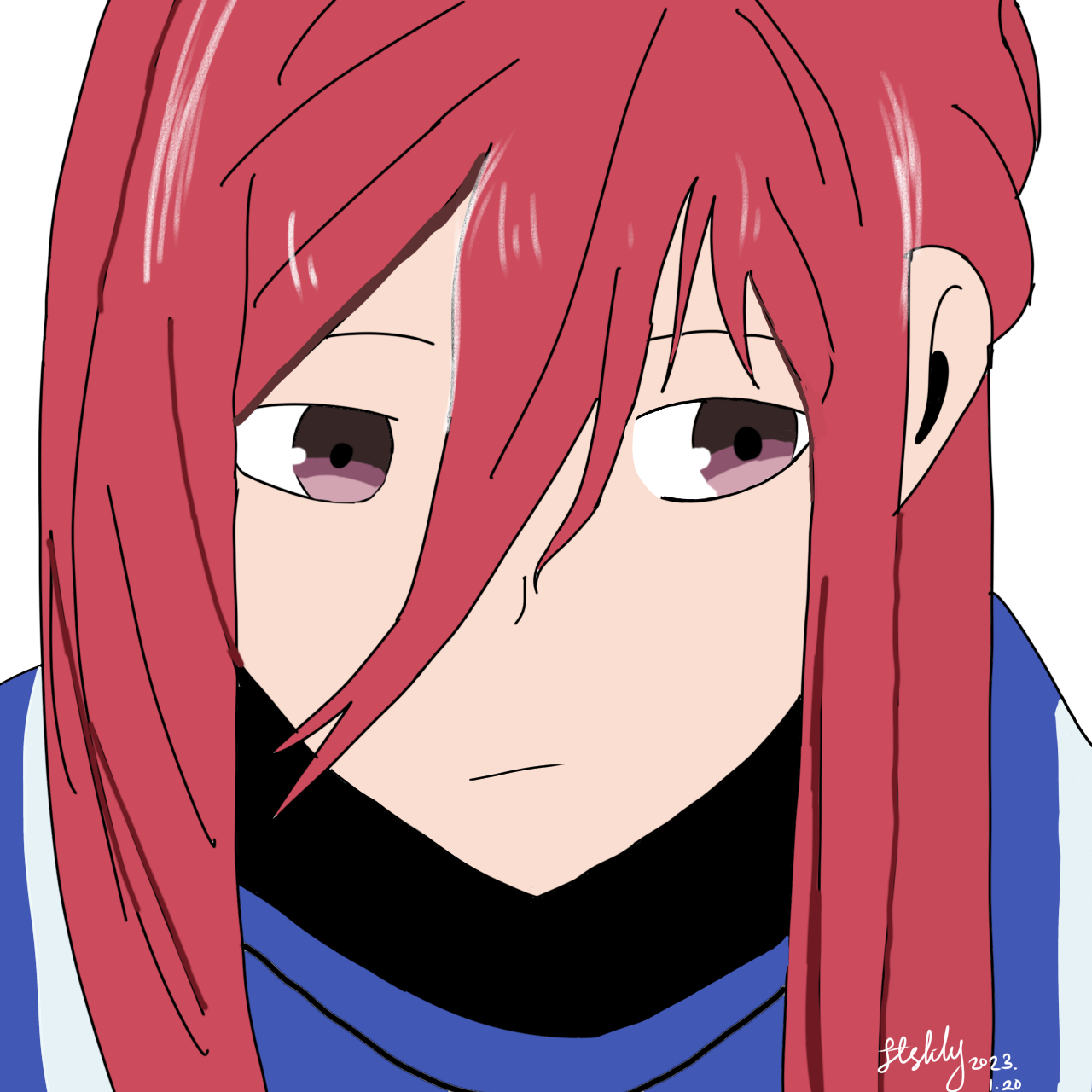 Quick Sketch of Chigiri - ibisPaint