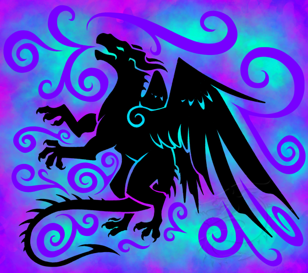 Flat art dragon - ibisPaint