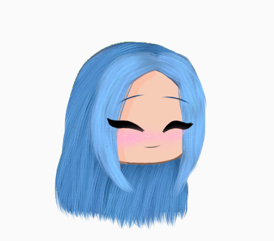 Gacha club blue hair shading - ibisPaint