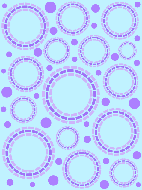 Cute circle background - ibisPaint