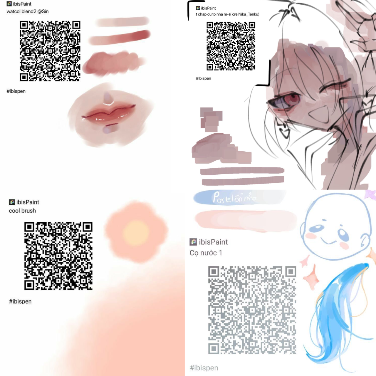 Some of my favorite brushes - ibisPaint