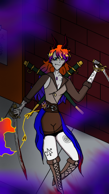 Dusk; Goddess of the Dusquaropia - ibisPaint