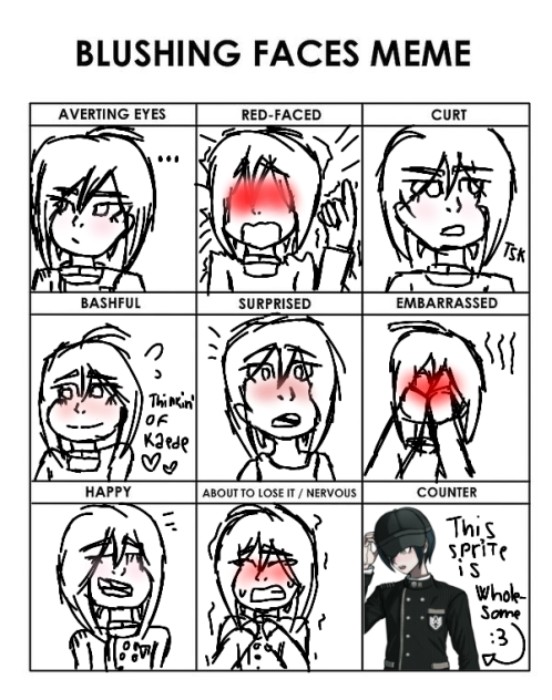 Blushing Faces Meme with Shuichi! - ibisPaint