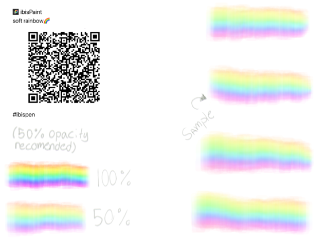 Rainbow brush - ibisPaint