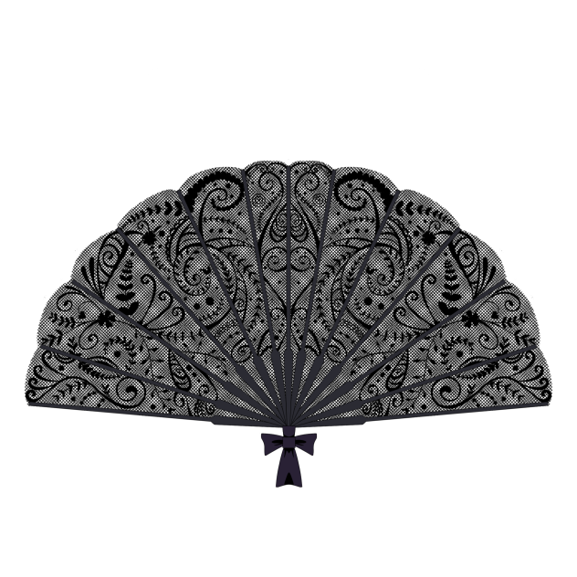 goth hand fan - ibisPaint