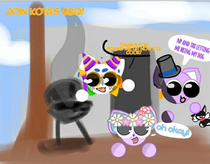 kotas bbq come an join - ibisPaint