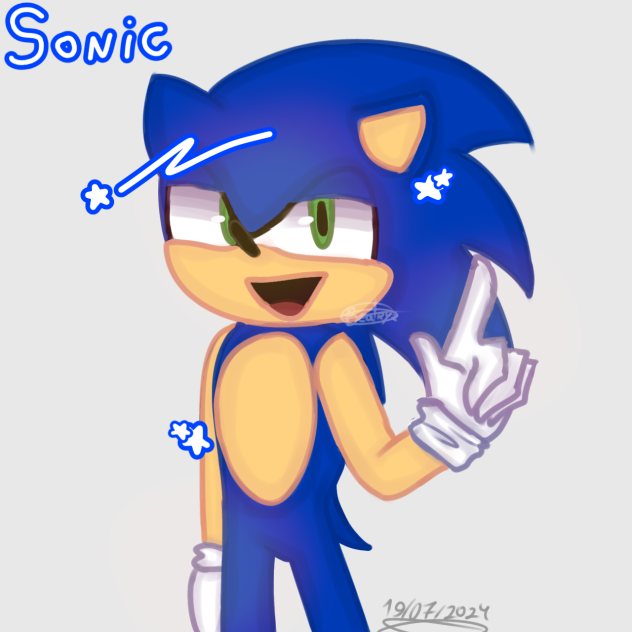 Sonic ★ ! 💙 - ibisPaint